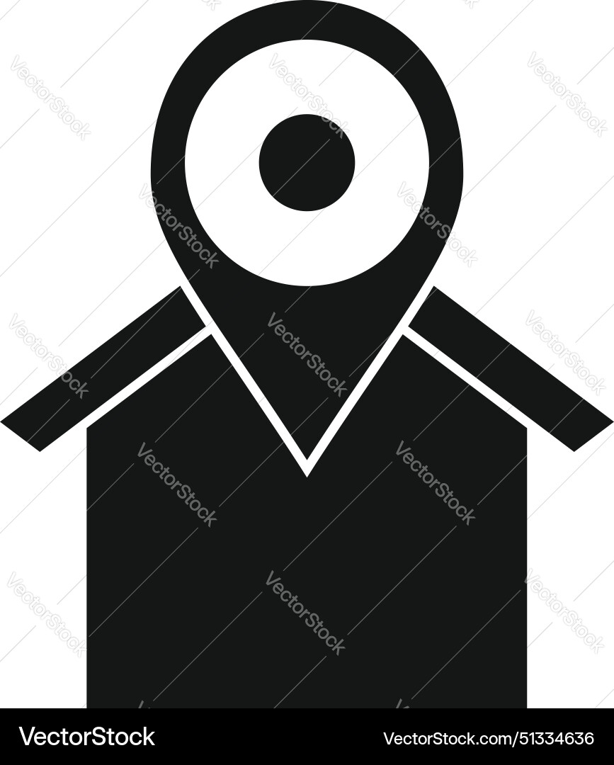 Home location icon on white background Royalty Free Vector