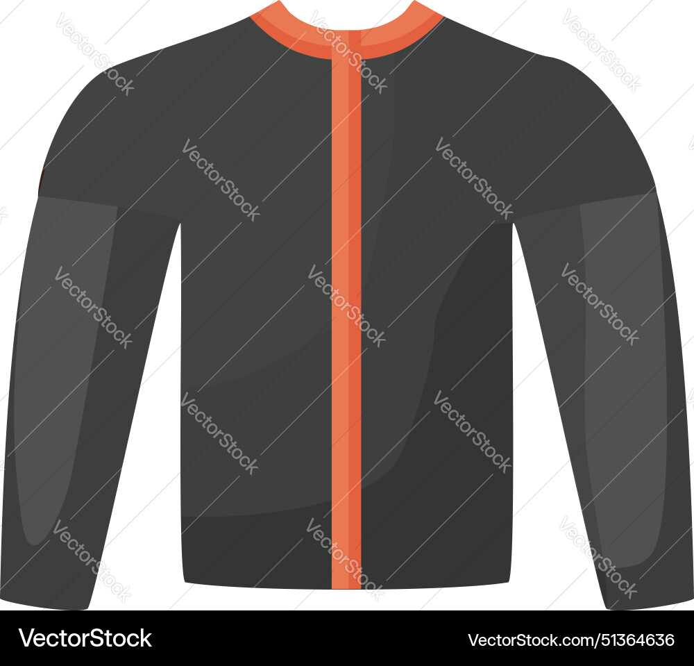 Sporty jacket flat design Royalty Free Vector Image