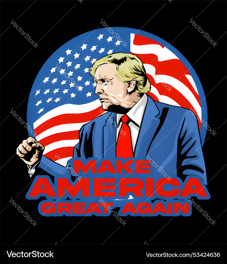 Trump maga Royalty Free Vector Image - VectorStock