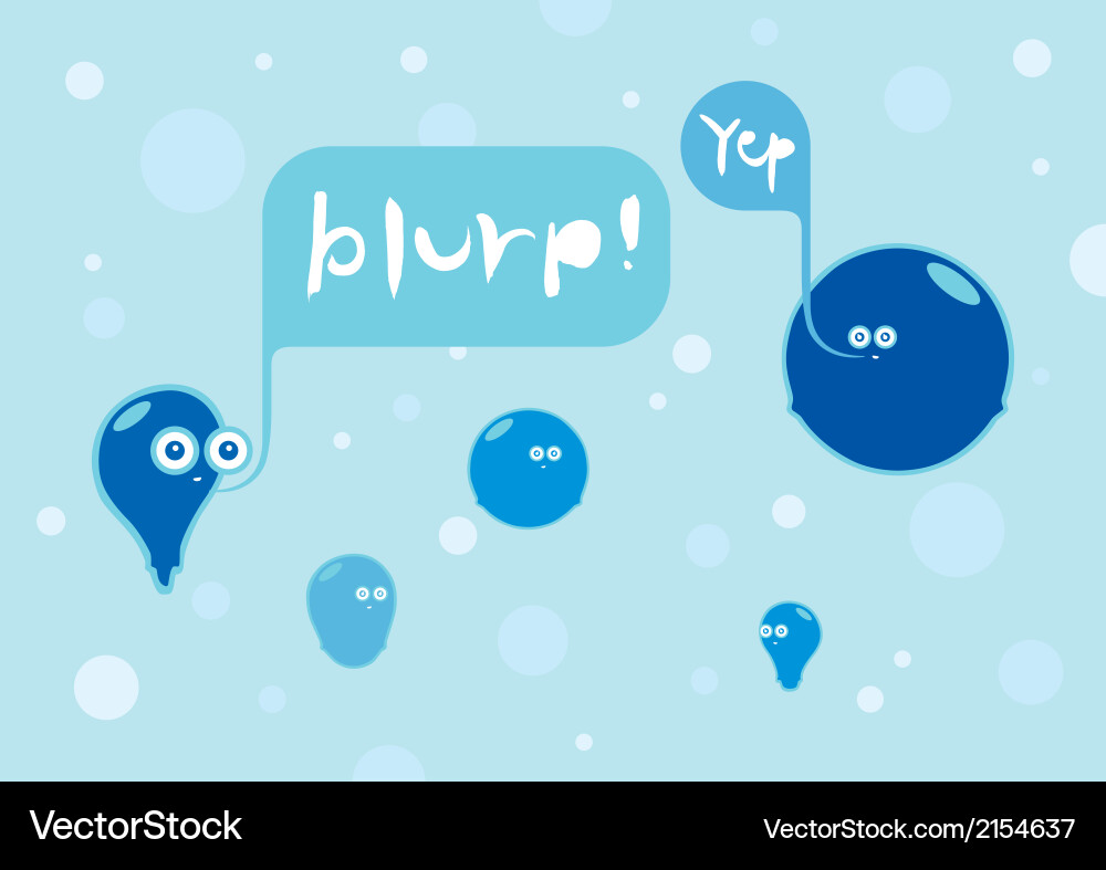 Bubbles conversation Royalty Free Vector Image