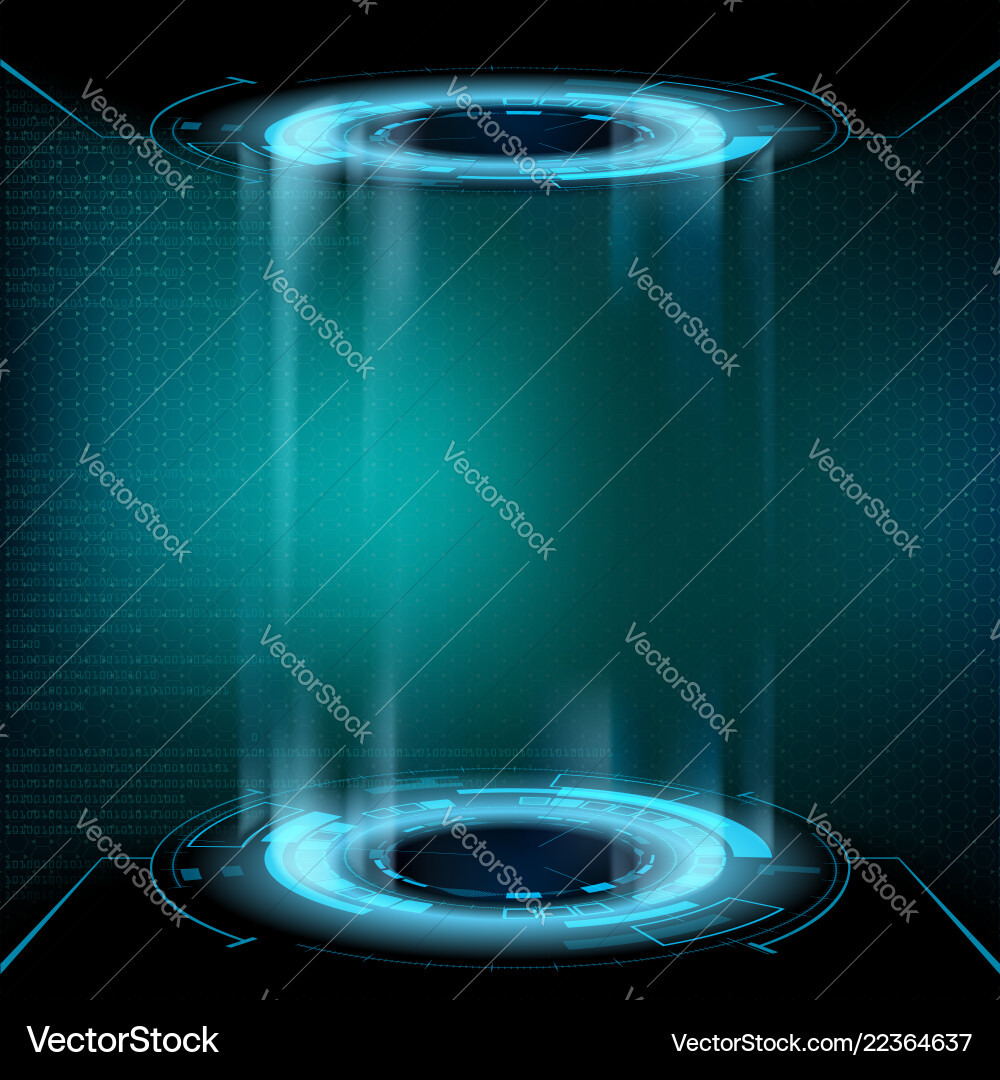 Hud menu user interface Royalty Free Vector Image