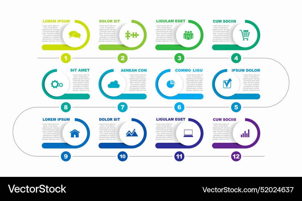 Infographic design template with place Royalty Free Vector