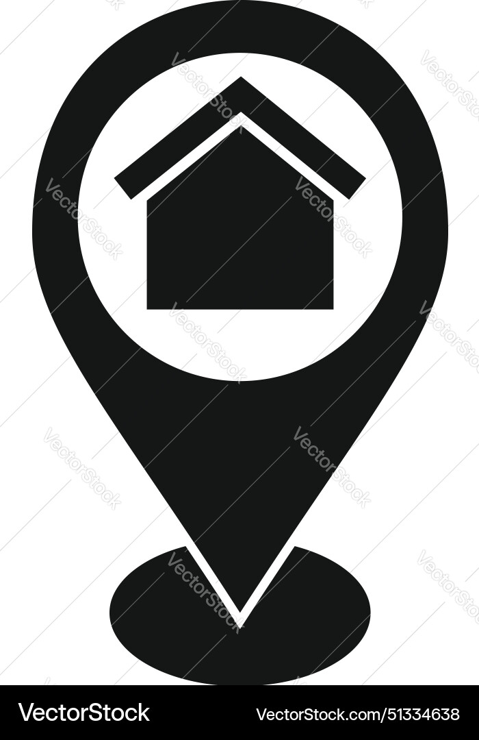 Black and white of a map pin combined Royalty Free Vector