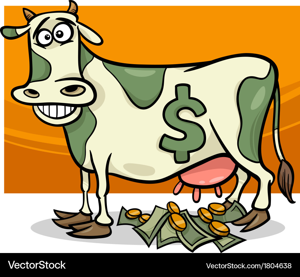 Cow Cash Money Vector Images (over 510)