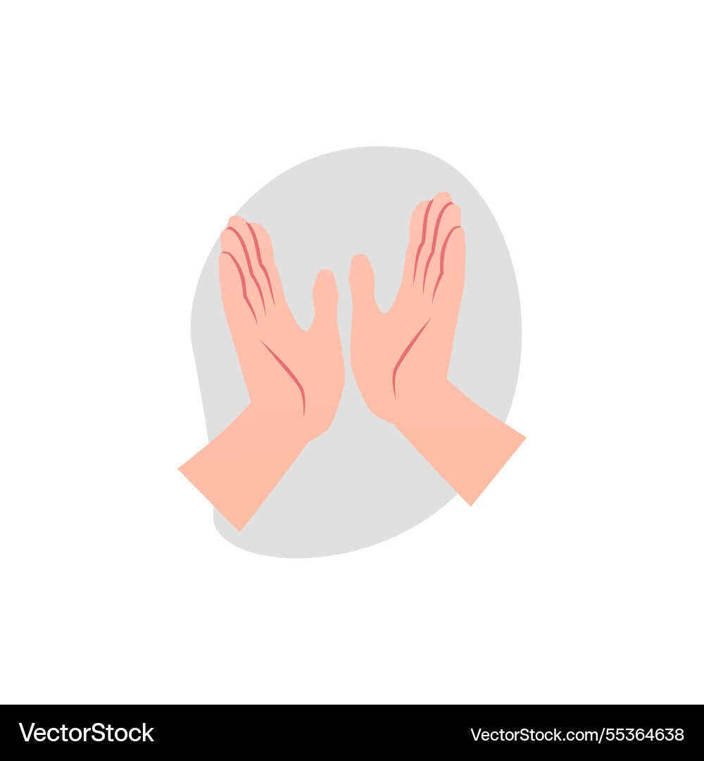 Clapping hands design of applause Royalty Free Vector Image