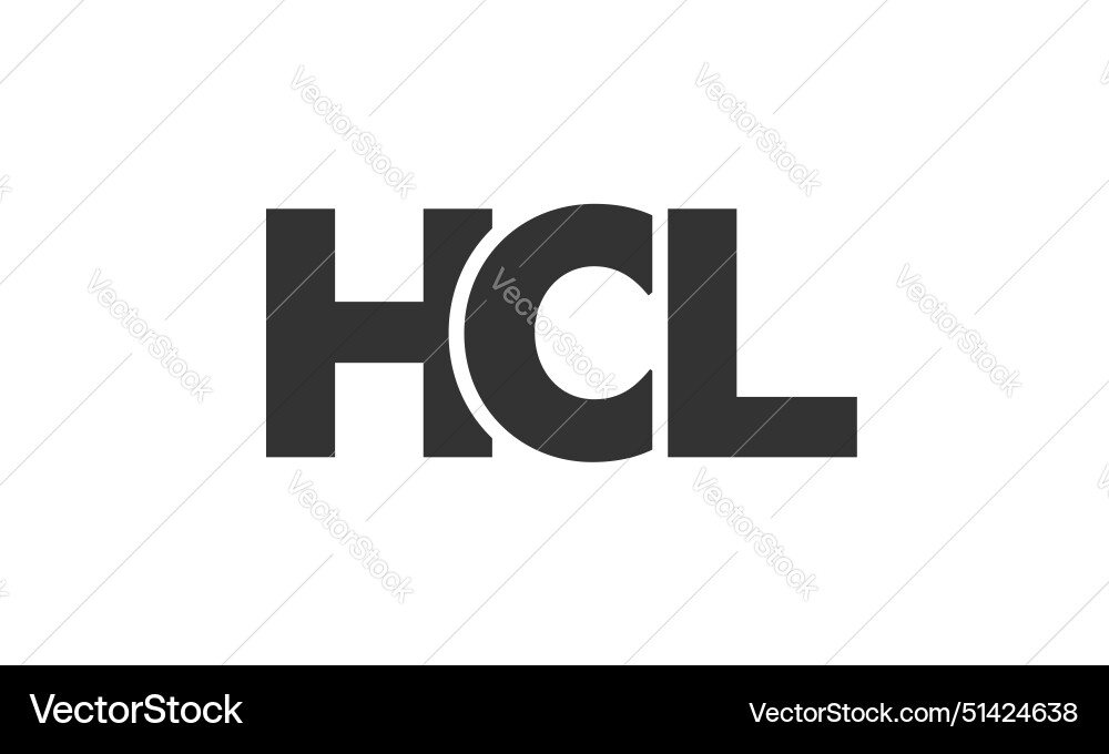 Hcl logo design template with strong and modern Vector Image