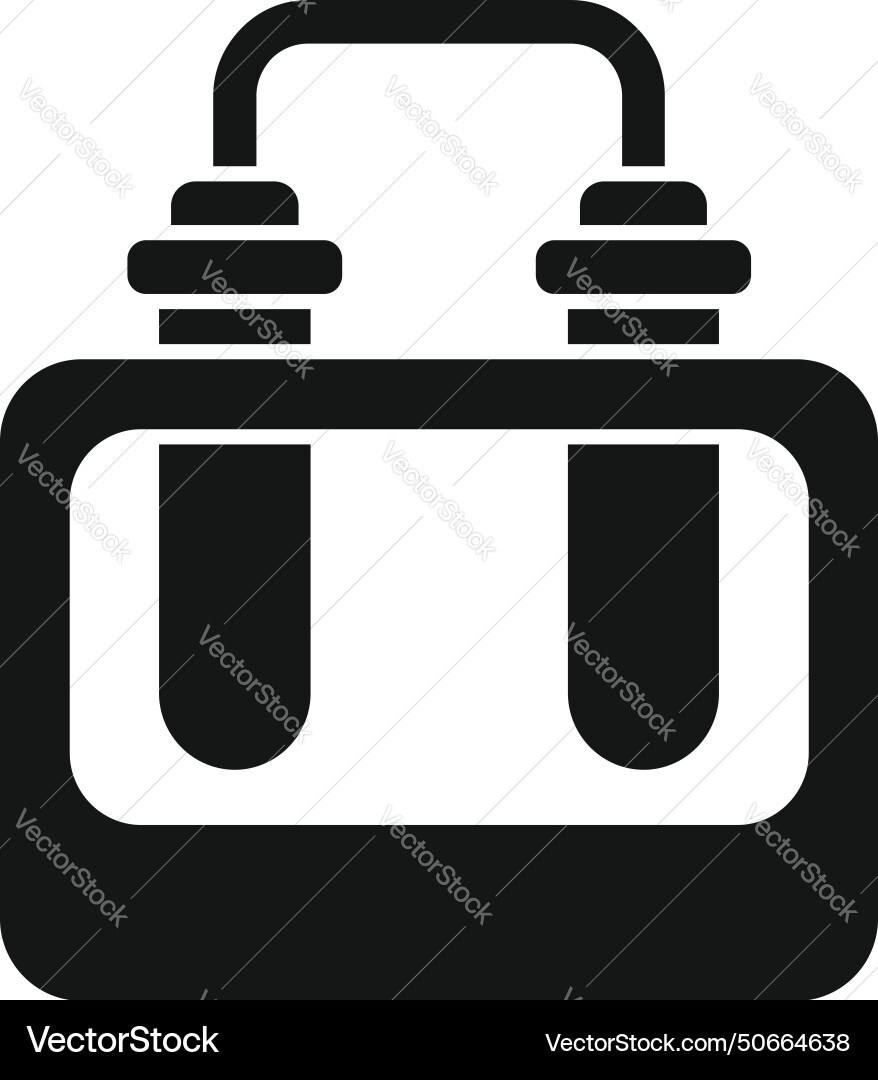 Test tube connection icon simple Royalty Free Vector Image