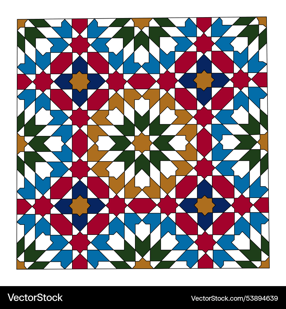 Morocco seamless border Royalty Free Vector Image