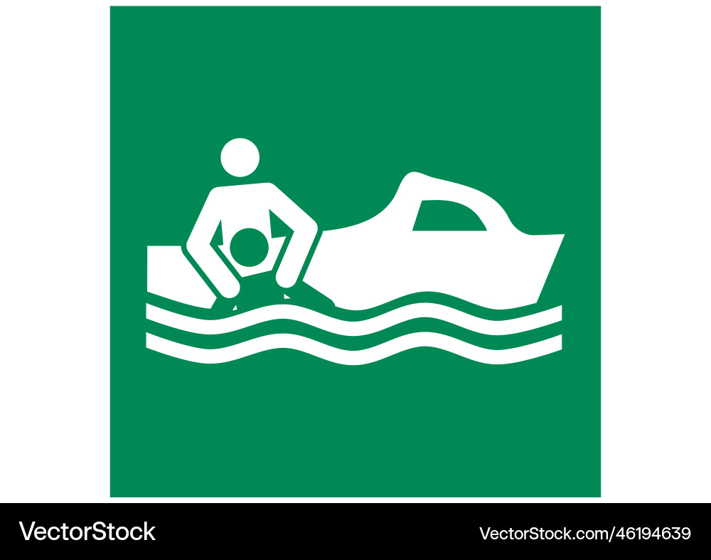Rescue boat Royalty Free Vector Image - VectorStock