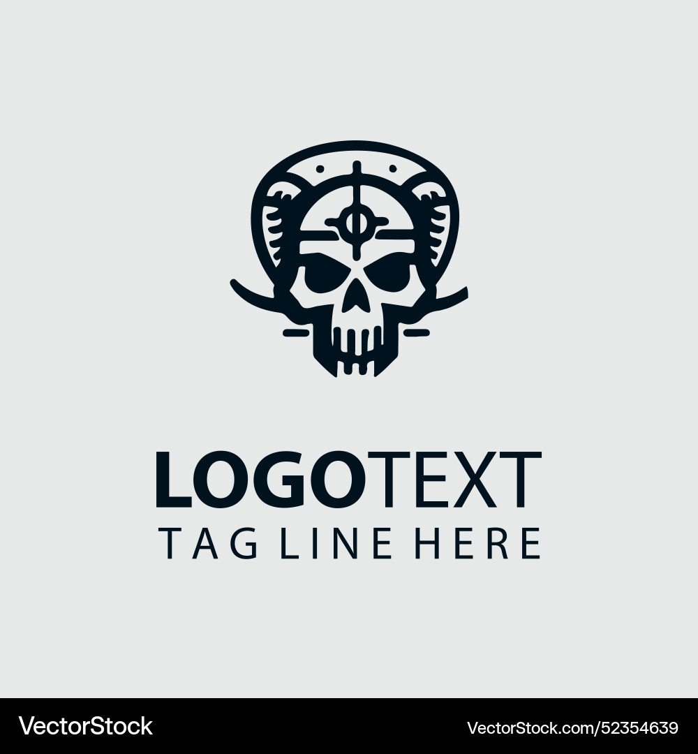 Skull logo Royalty Free Vector Image - VectorStock