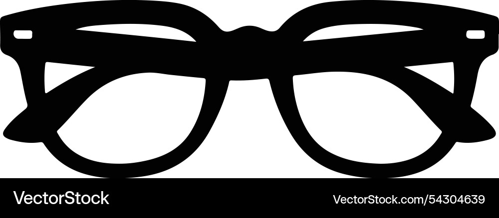 Sunglass frame silhouette art Royalty Free Vector Image