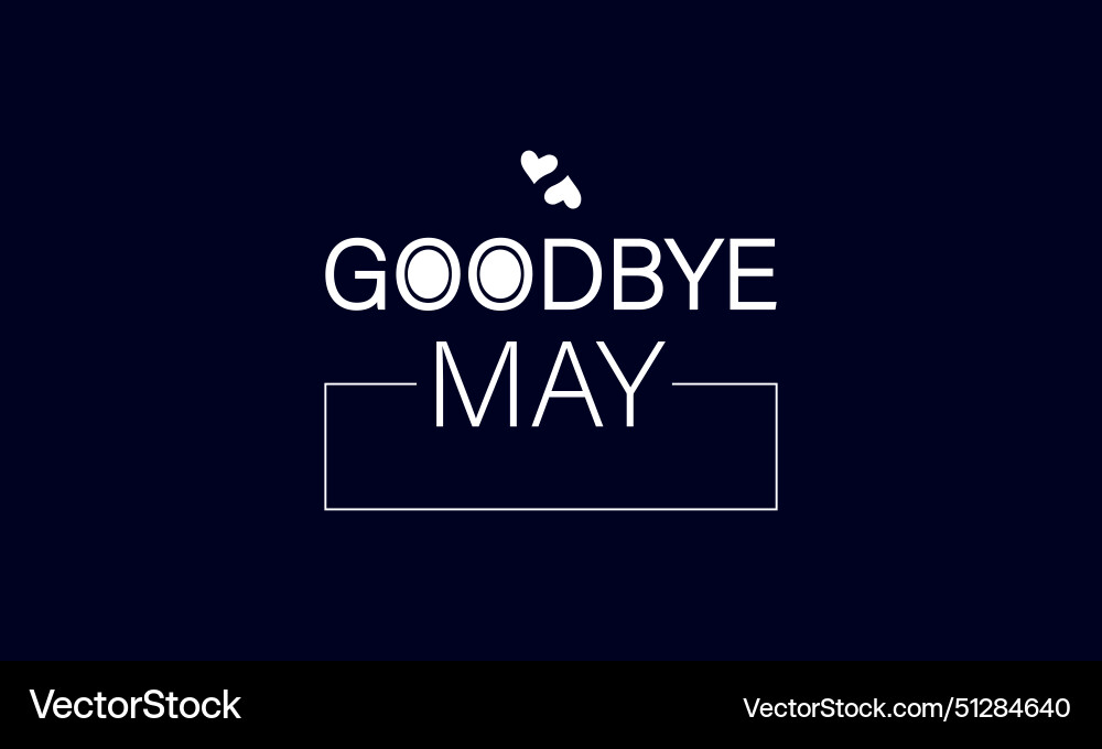 Celebrating may end with fashionable text Vector Image