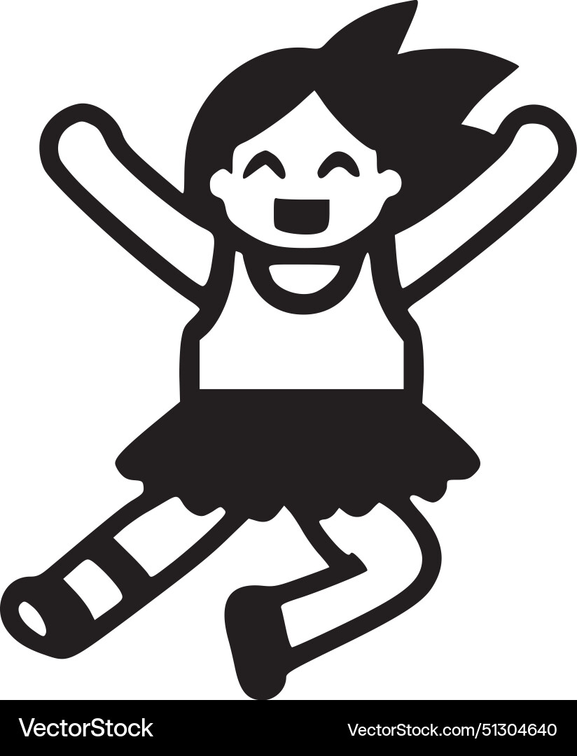 Cheer - black and white isolated icon Royalty Free Vector