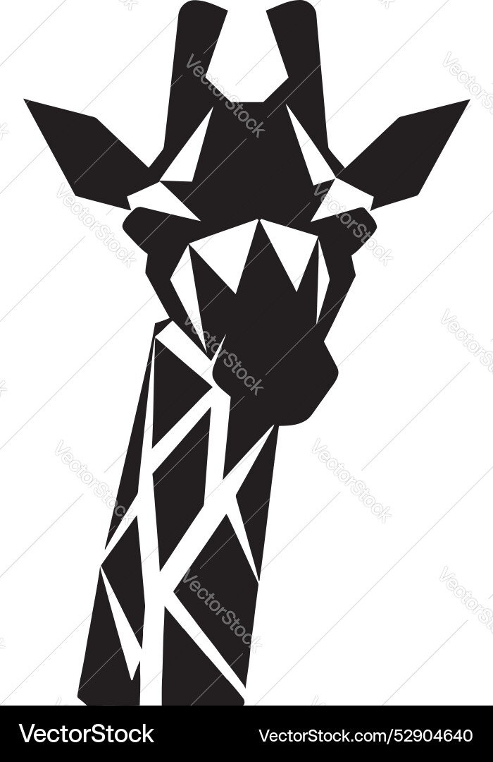 Elegant natures tower giraffe symbol emblematic Vector Image