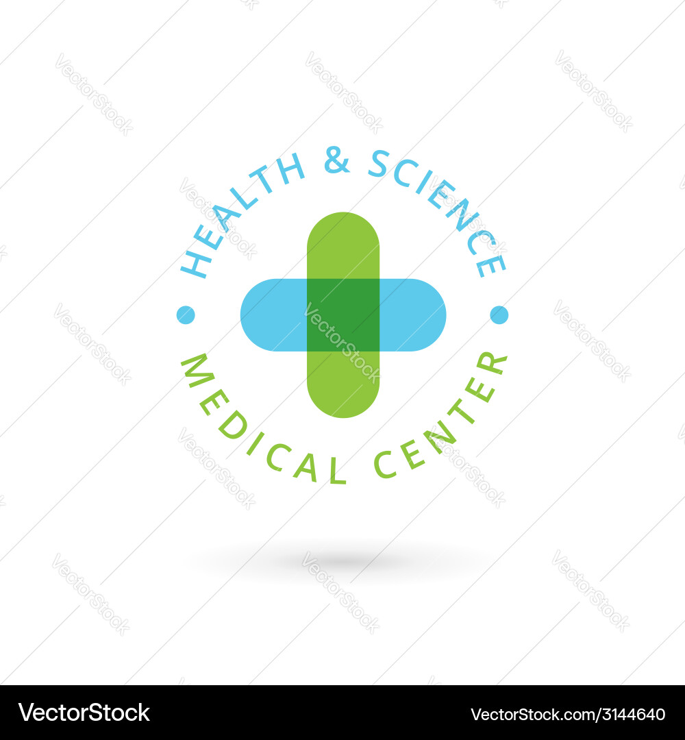 Medical center logo icon design template Vector Image