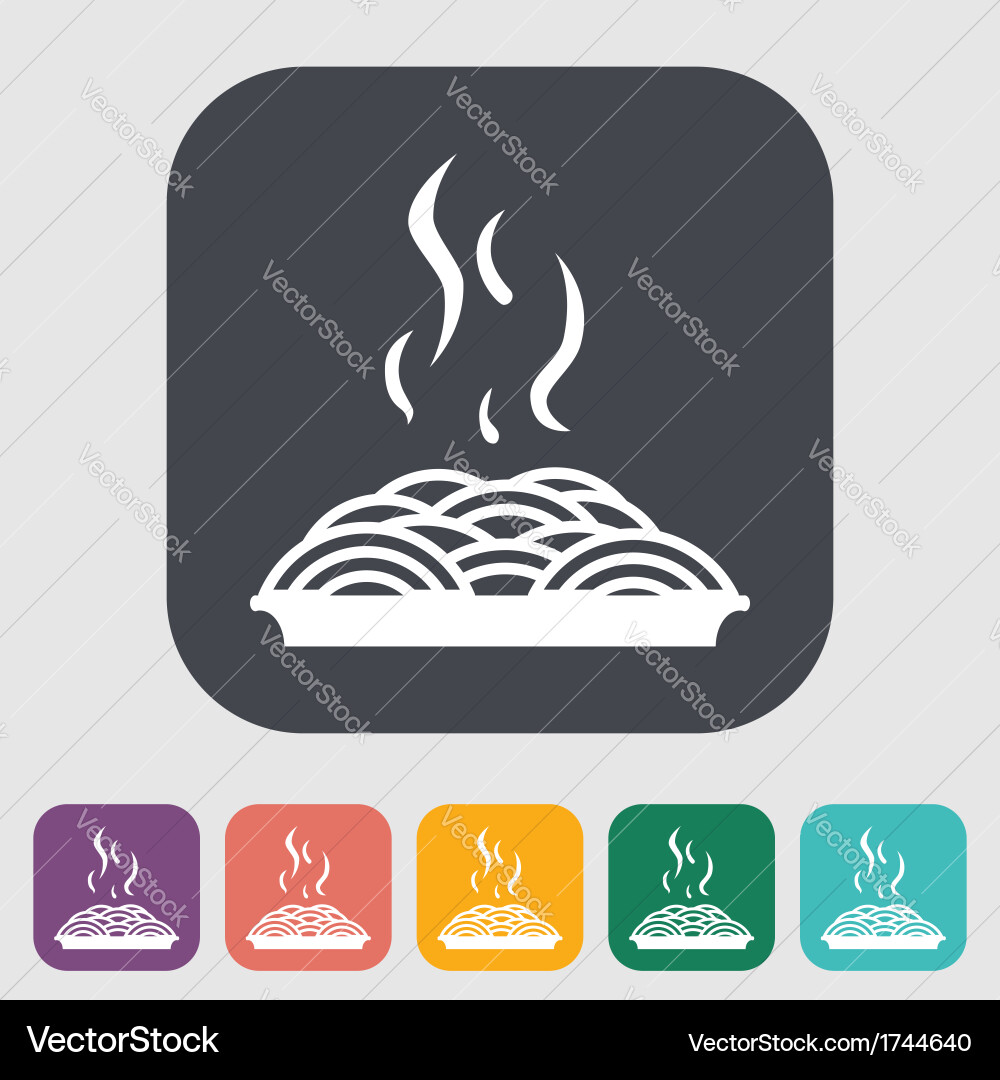 Spaghetti Icon Royalty Free Vector Image - VectorStock