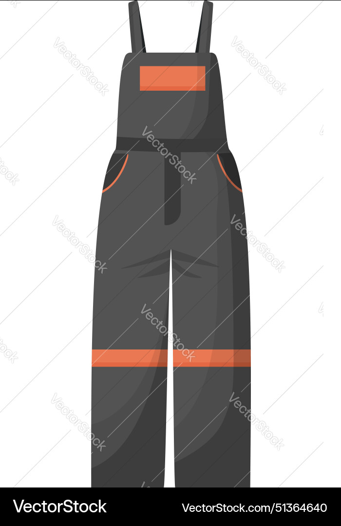 Worker overalls Royalty Free Vector Image - VectorStock