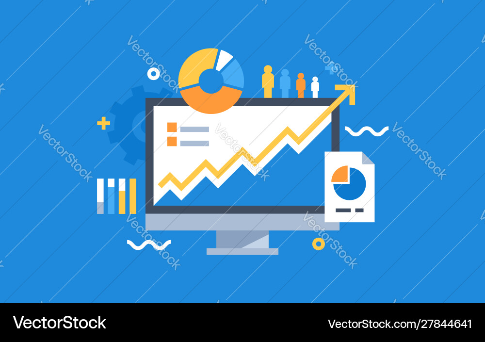 Analytics data Royalty Free Vector Image - VectorStock