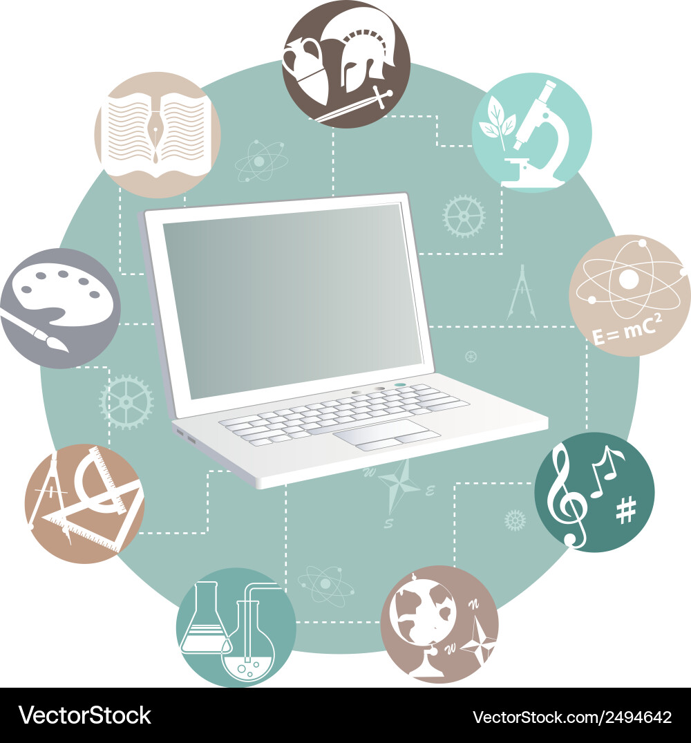 Online learning Royalty Free Vector Image - VectorStock