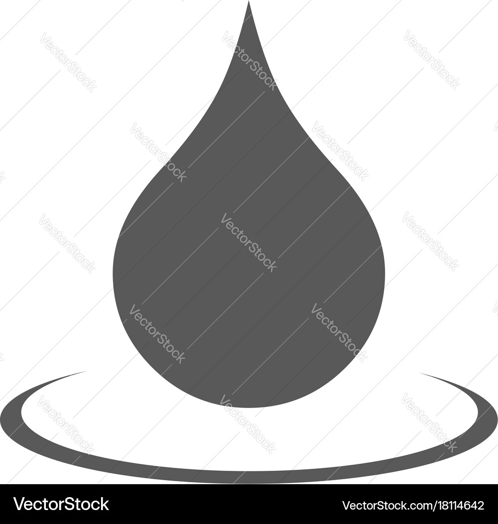 Water drop icon simple Royalty Free Vector Image