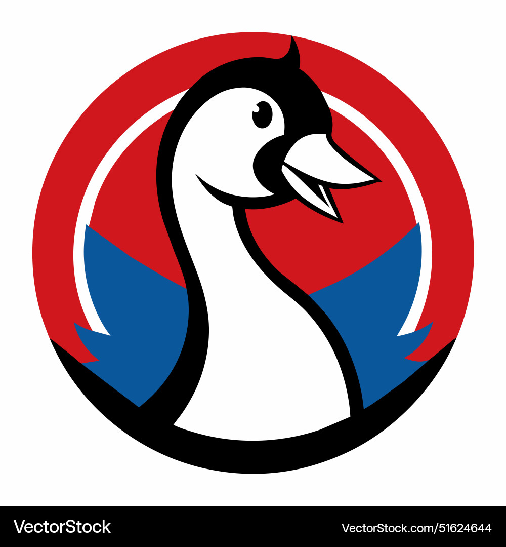 Canada goose smiles icon Royalty Free Vector Image
