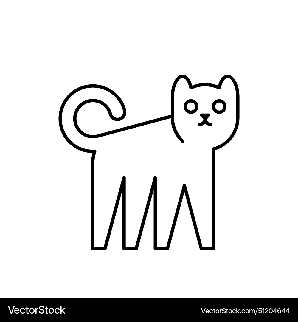 Cat logo Royalty Free Vector Image - VectorStock
