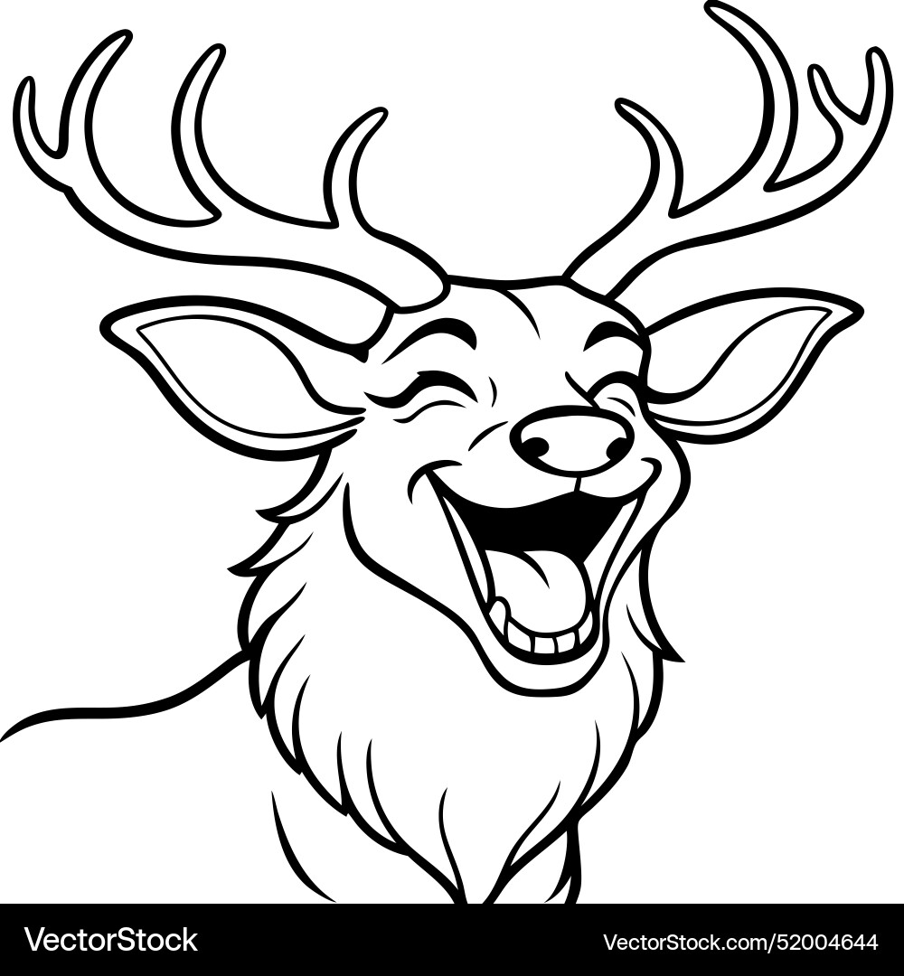 Deer angry icon Royalty Free Vector Image - VectorStock