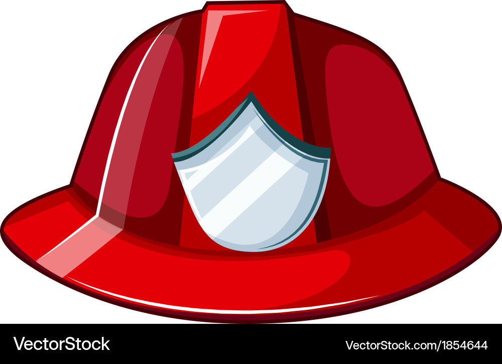 Fire helmet Royalty Free Vector Image - VectorStock