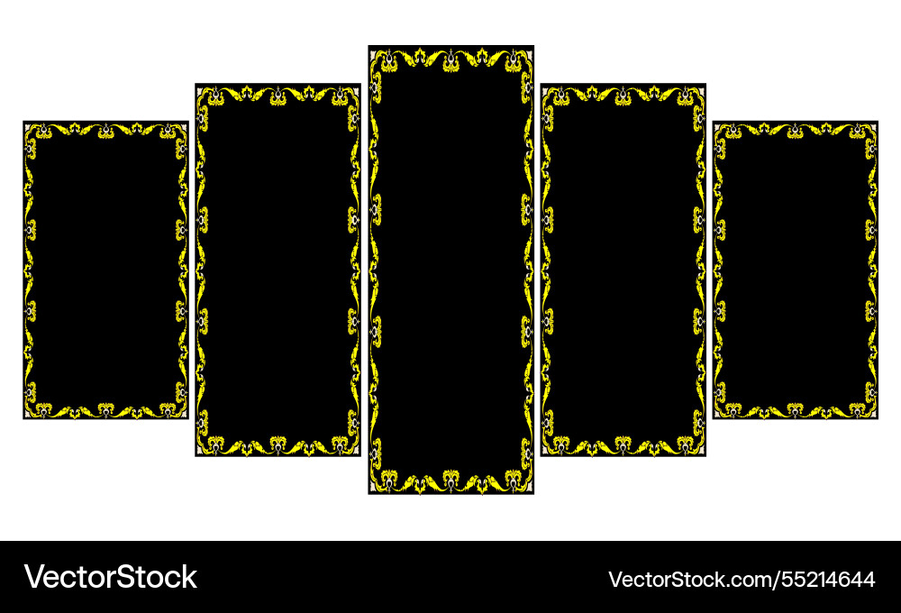 Islamic border design arabic calligraphy Vector Image