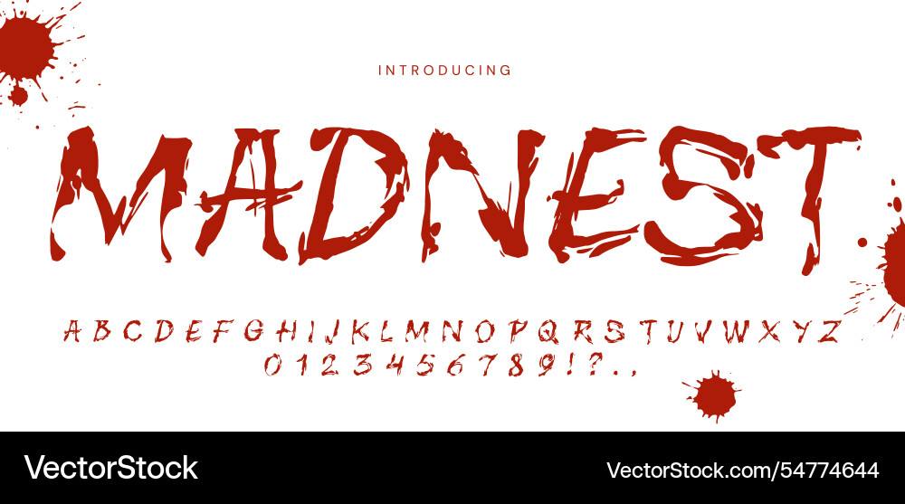 New font design showcasing bold letter style Vector Image