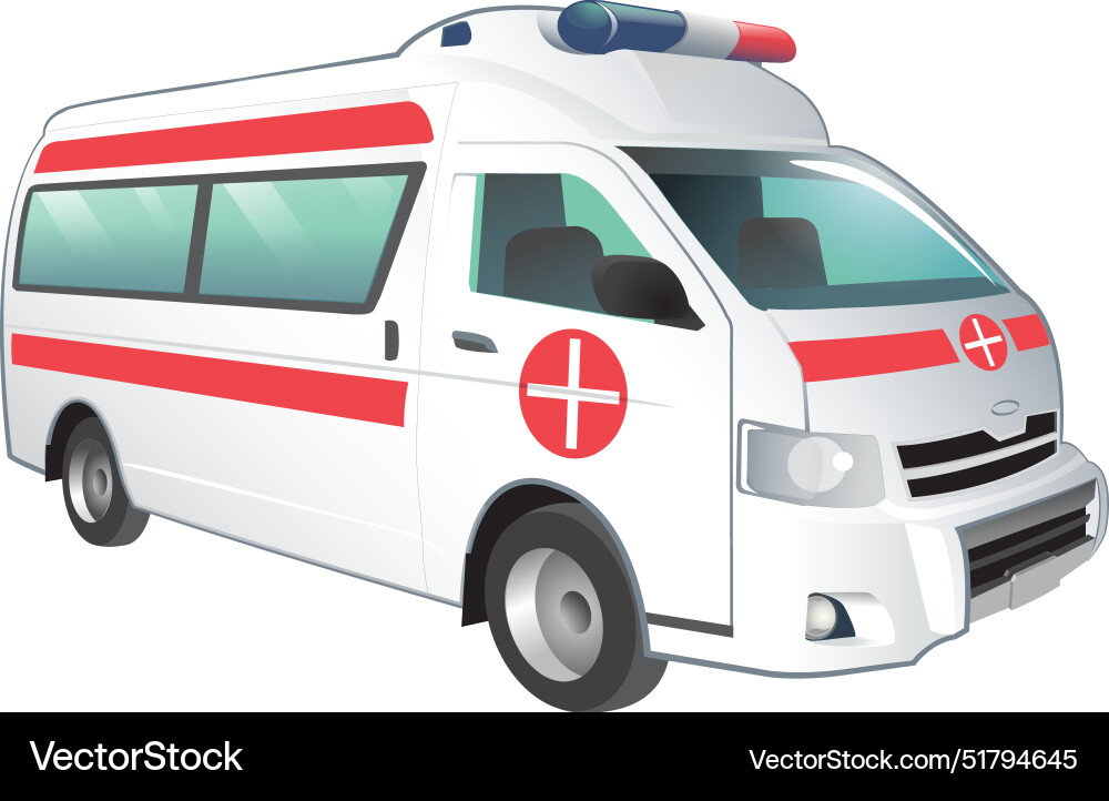 Ambulance car Royalty Free Vector Image - VectorStock