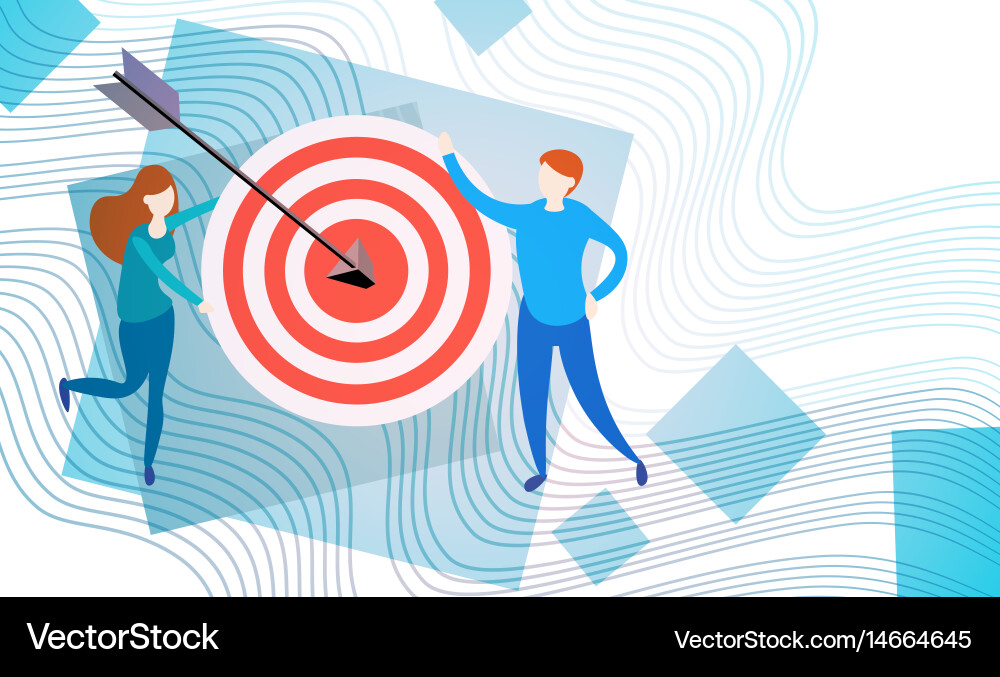 Business Strategy & Target Goal Royalty Free Vector