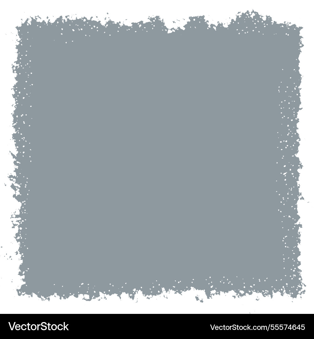 Detailed grunge border background white on grey Vector Image