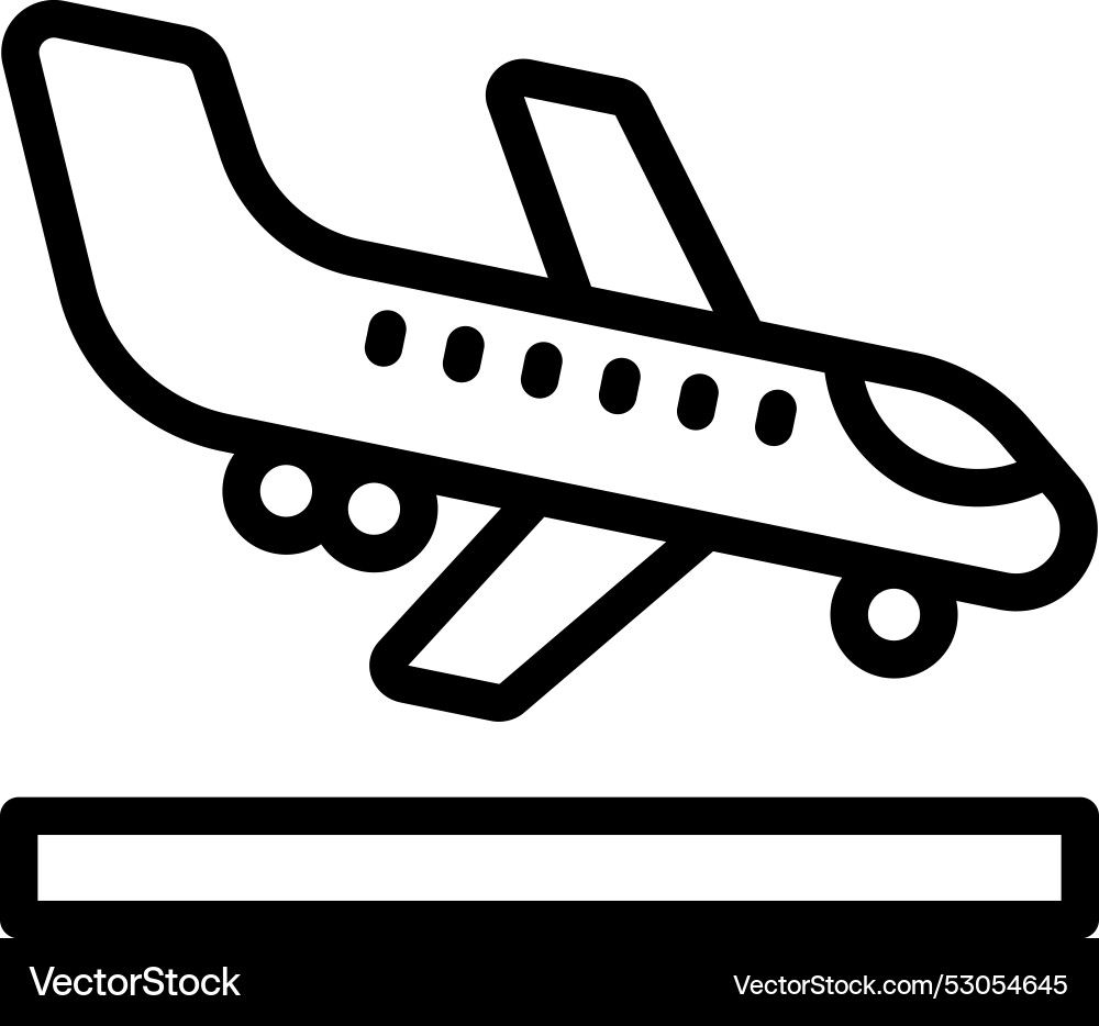 Landing icon design Royalty Free Vector Image - VectorStock