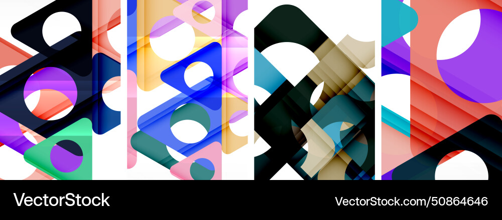 Abstract background set featuring captivating Vector Image
