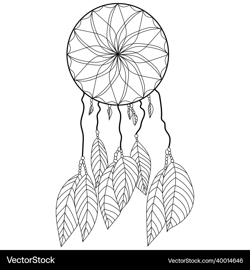 dreamcatcher coloring pages free