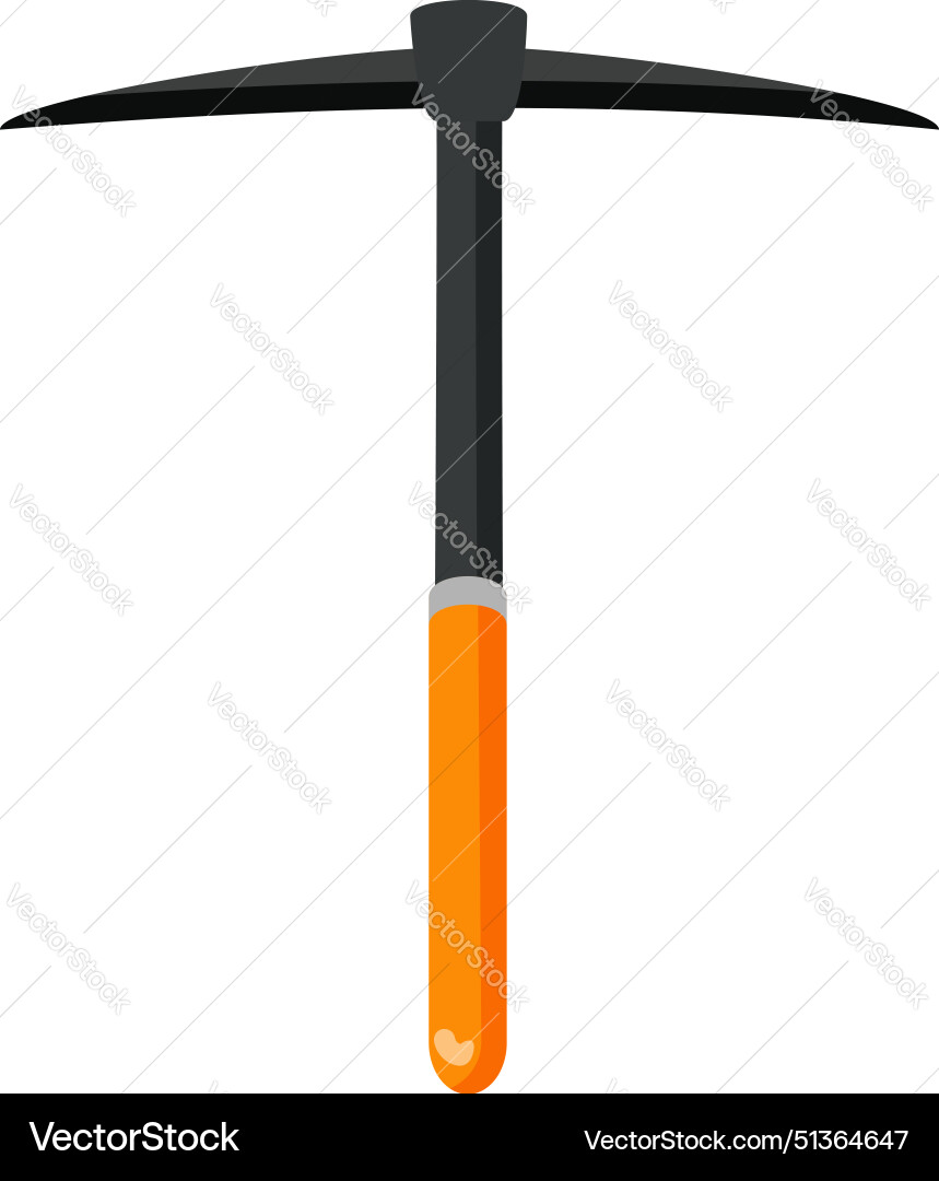 A modern pickaxe Royalty Free Vector Image - VectorStock