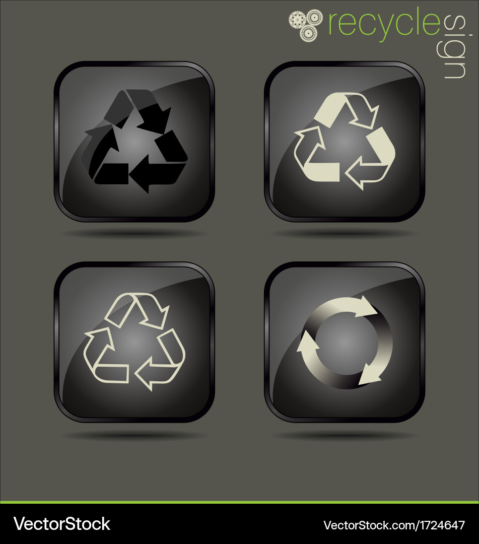 Recycle sign Royalty Free Vector Image - VectorStock