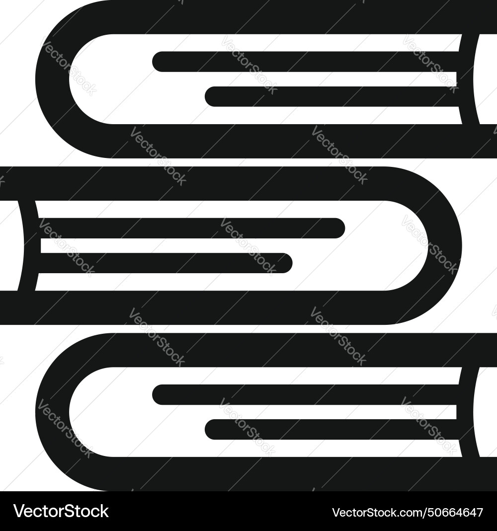 Research books stack icon simple discovery Vector Image