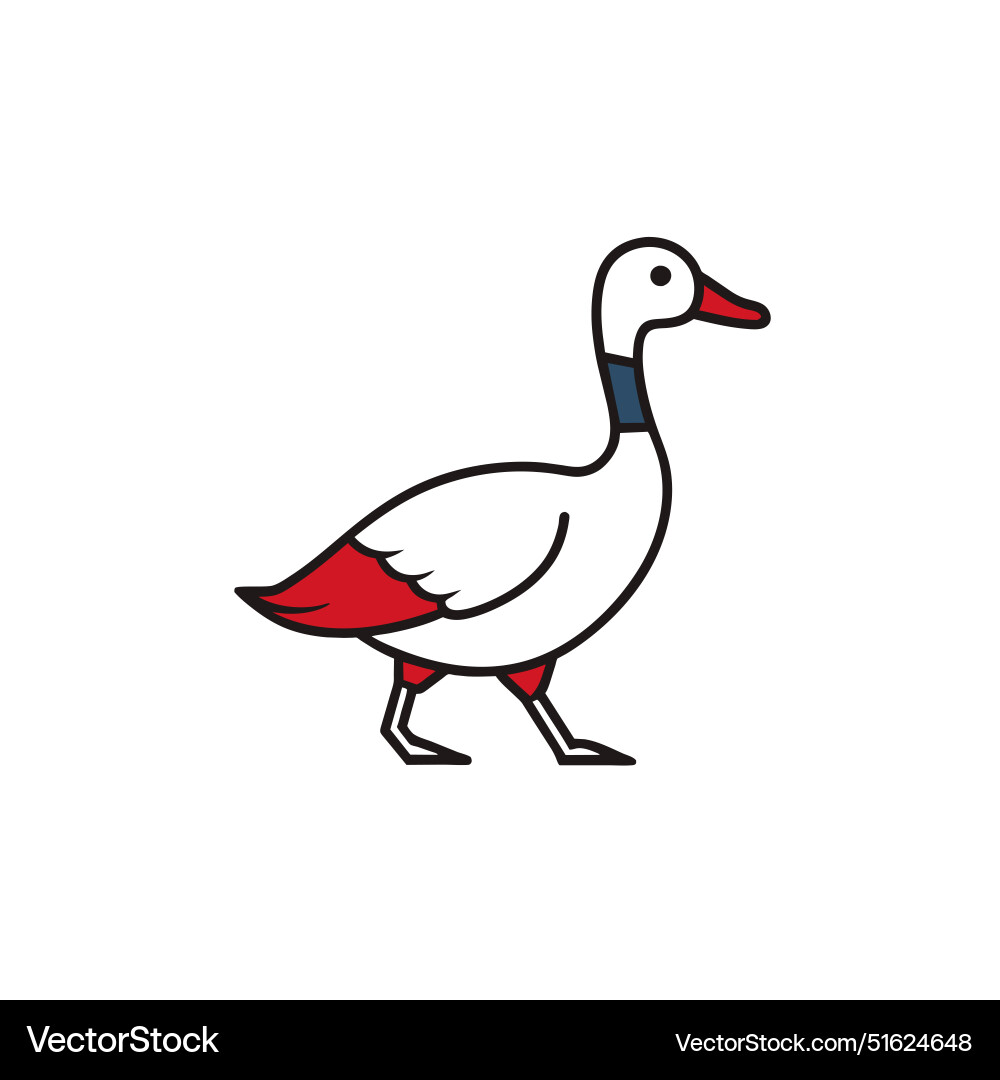 Canada Goose Icon - Walking Royalty Free Vector Image