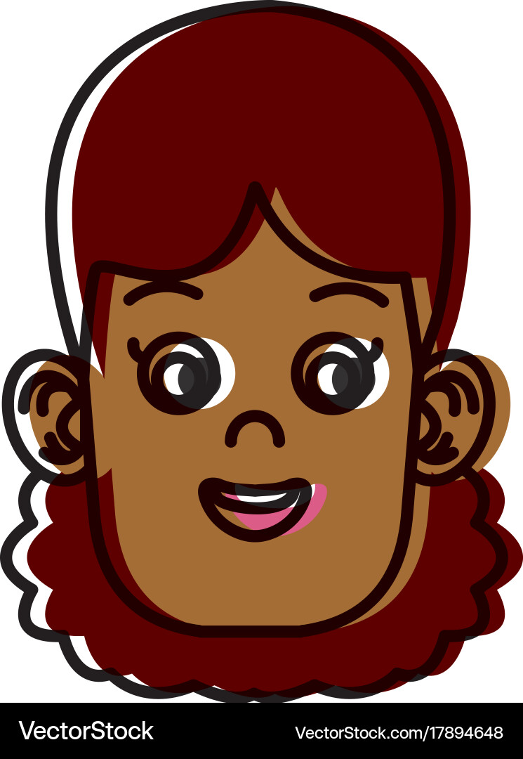 Cute girl cartoon Royalty Free Vector Image - VectorStock