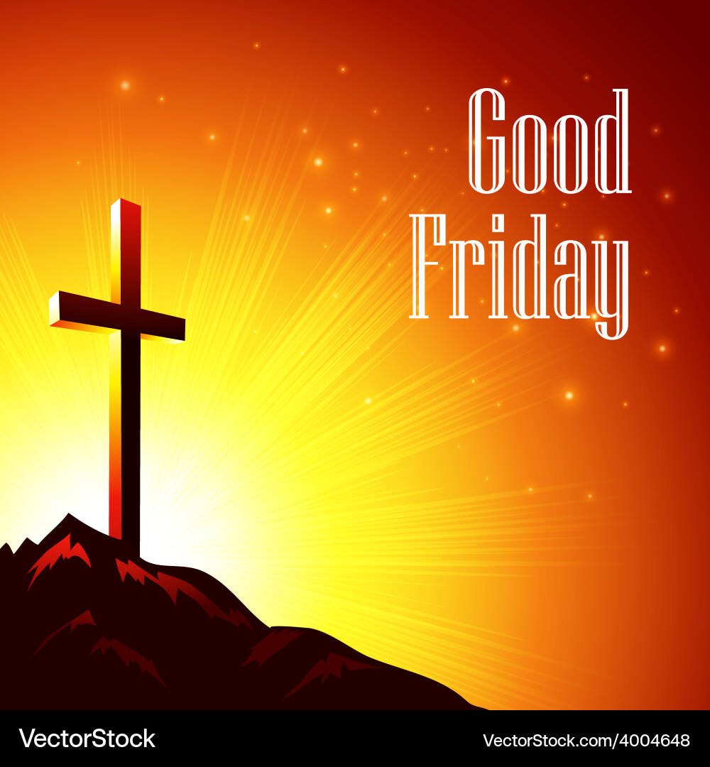 Good Friday Landscape Royalty Free Vector Image