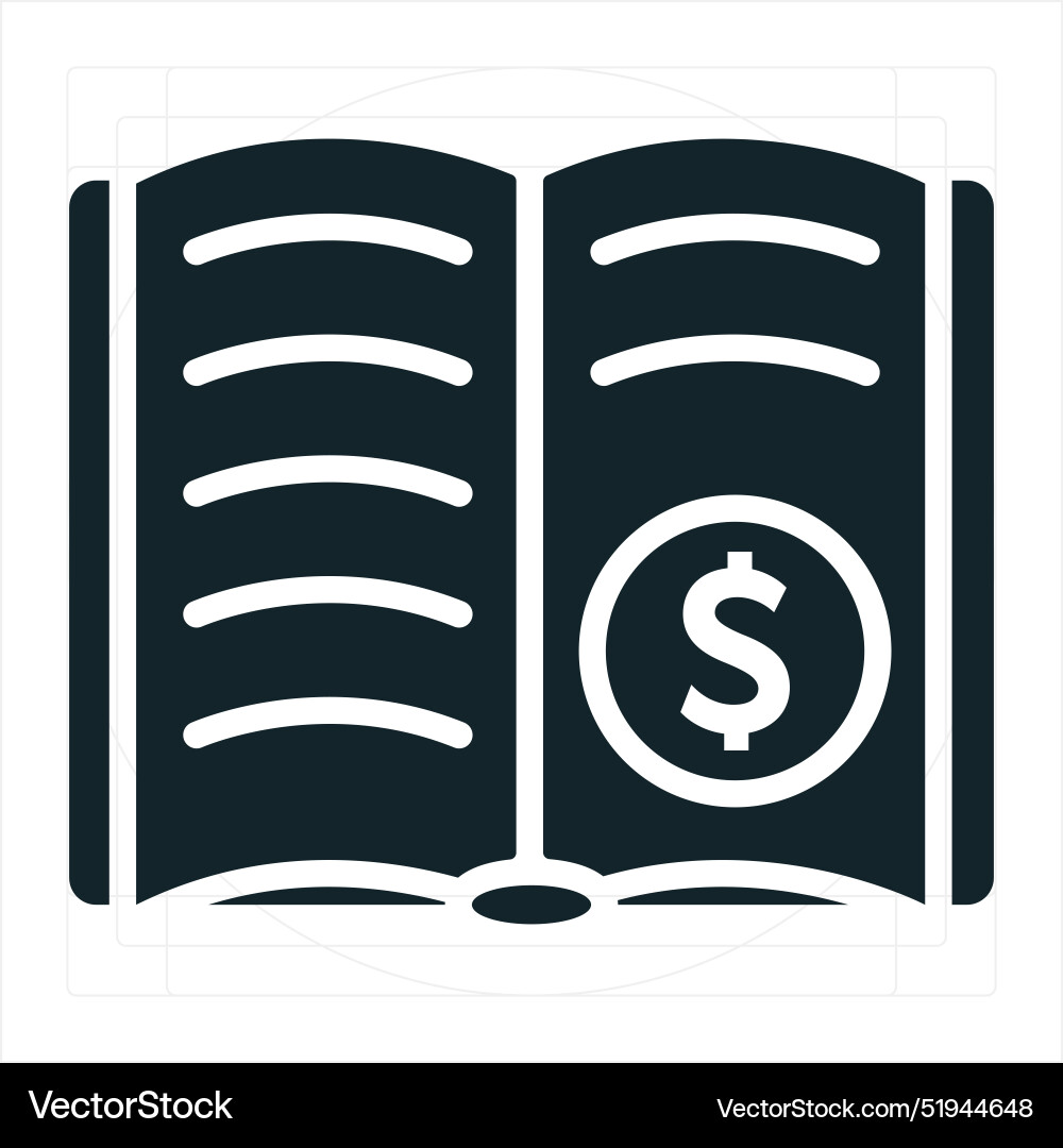 Ledger book icon Royalty Free Vector Image - VectorStock