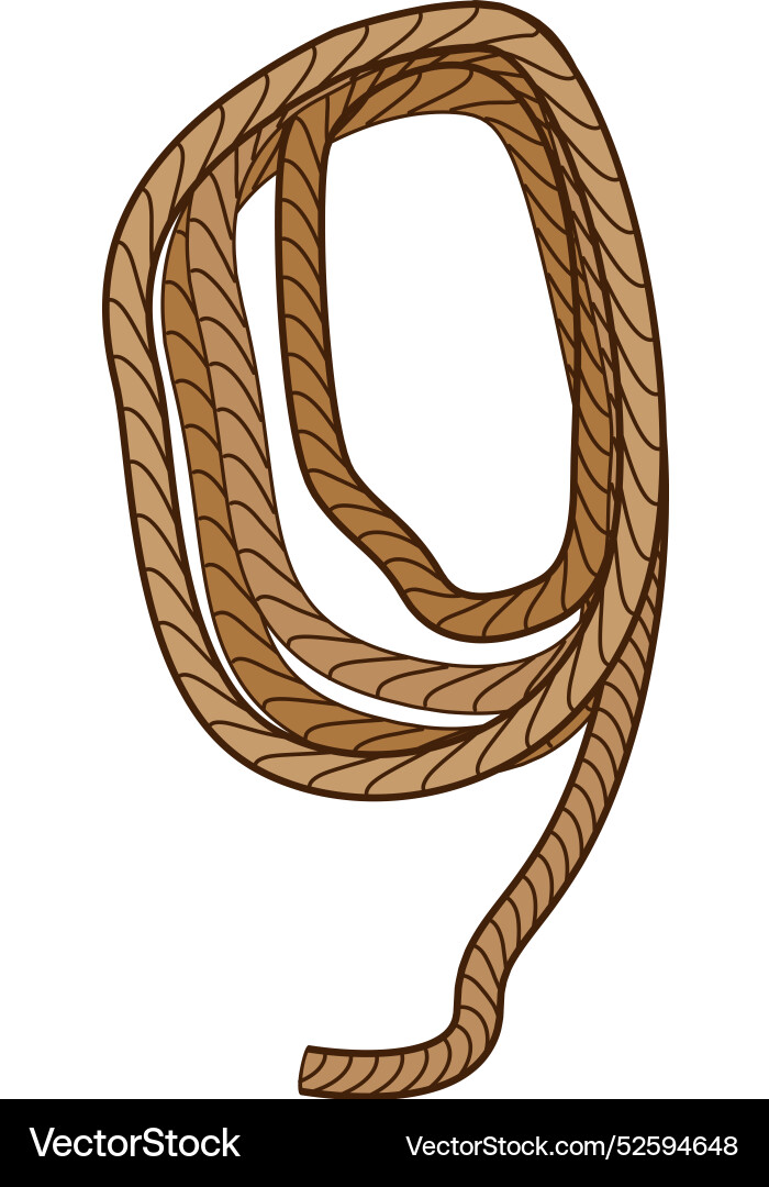 Rodeo lasso cartoon Royalty Free Vector Image - VectorStock