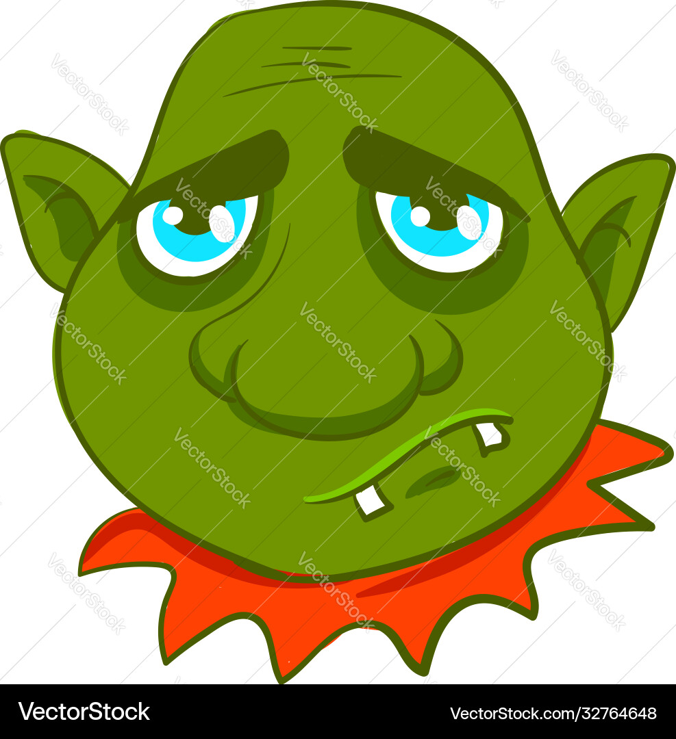 Troll face on white background Royalty Free Vector Image
