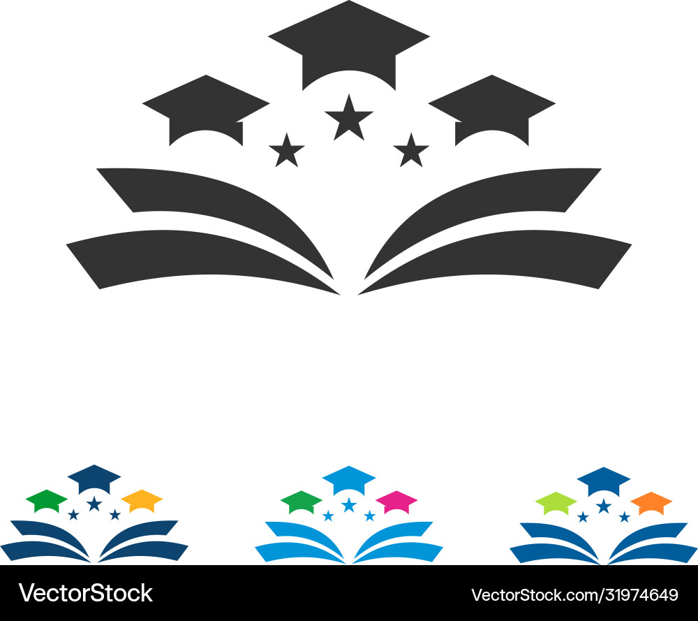Academic logo icon Royalty Free Vector Image - VectorStock
