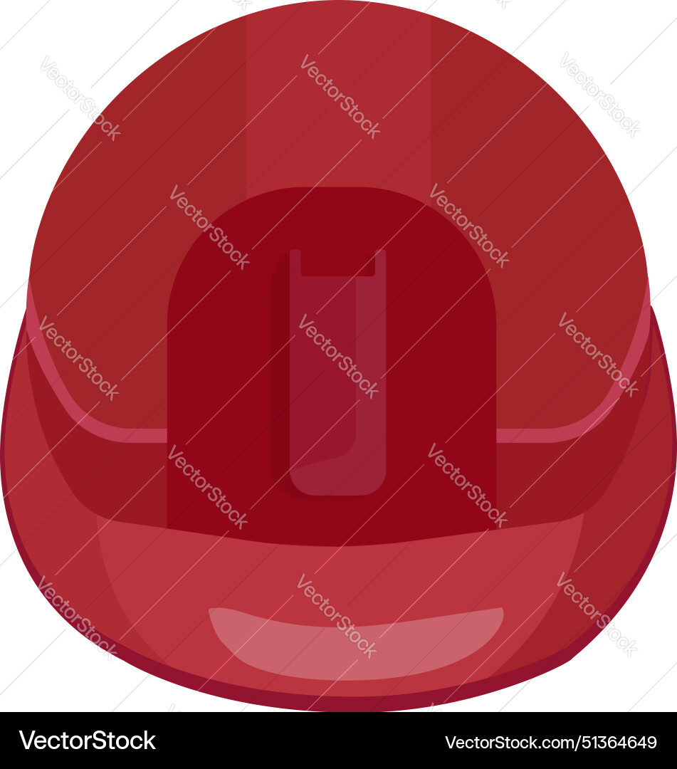 Red firefighter helmet Royalty Free Vector Image