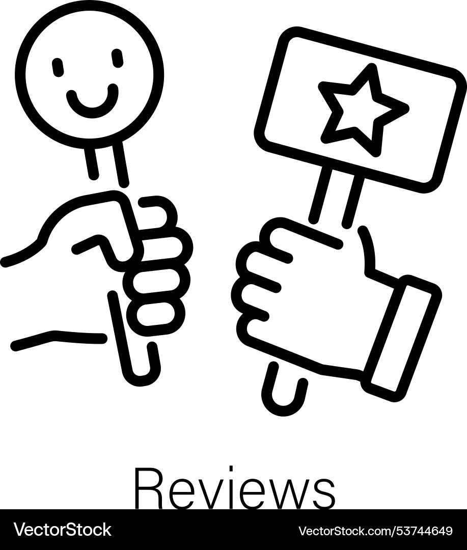 Reviews Royalty Free Vector Image - VectorStock