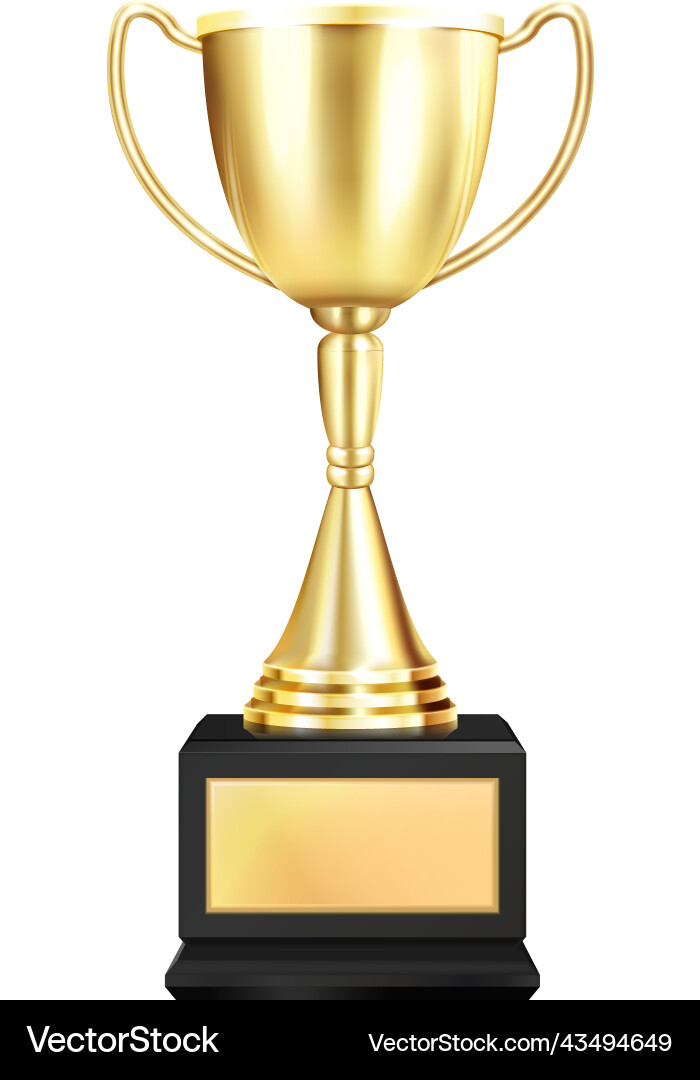 Trophy realistic Royalty Free Vector Image - VectorStock