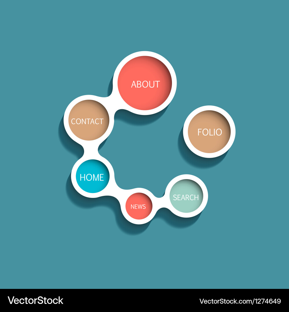 Website template Royalty Free Vector Image - VectorStock